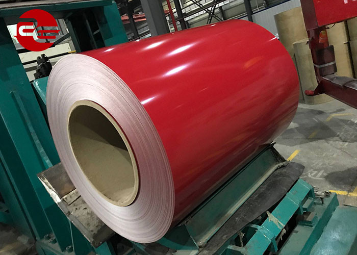 Soft / Full Hard Red Prepainted Galvanized Steel Coil Width 600mm - 1250mm